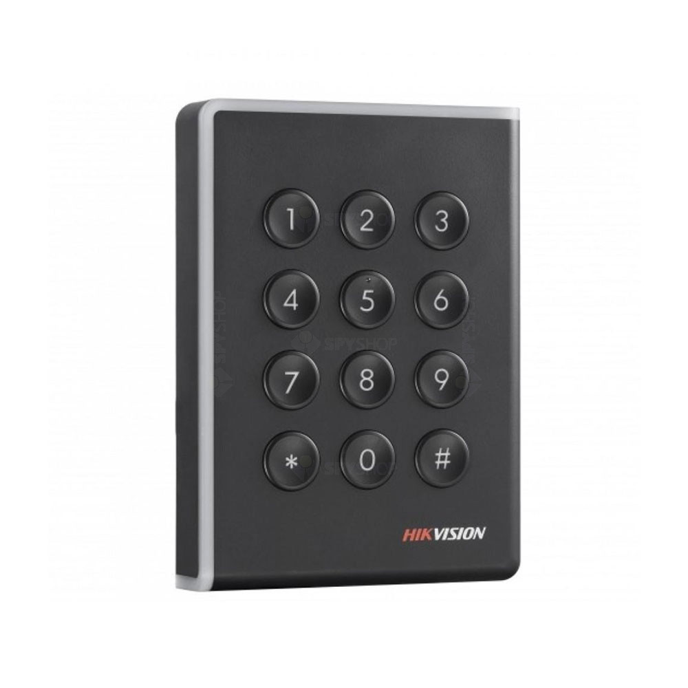 Cititor de proximitate RFID cu tastatura Hikvision DS-K1108AMK, Wiegand, Mifare, 13.56 MHz, cod ...