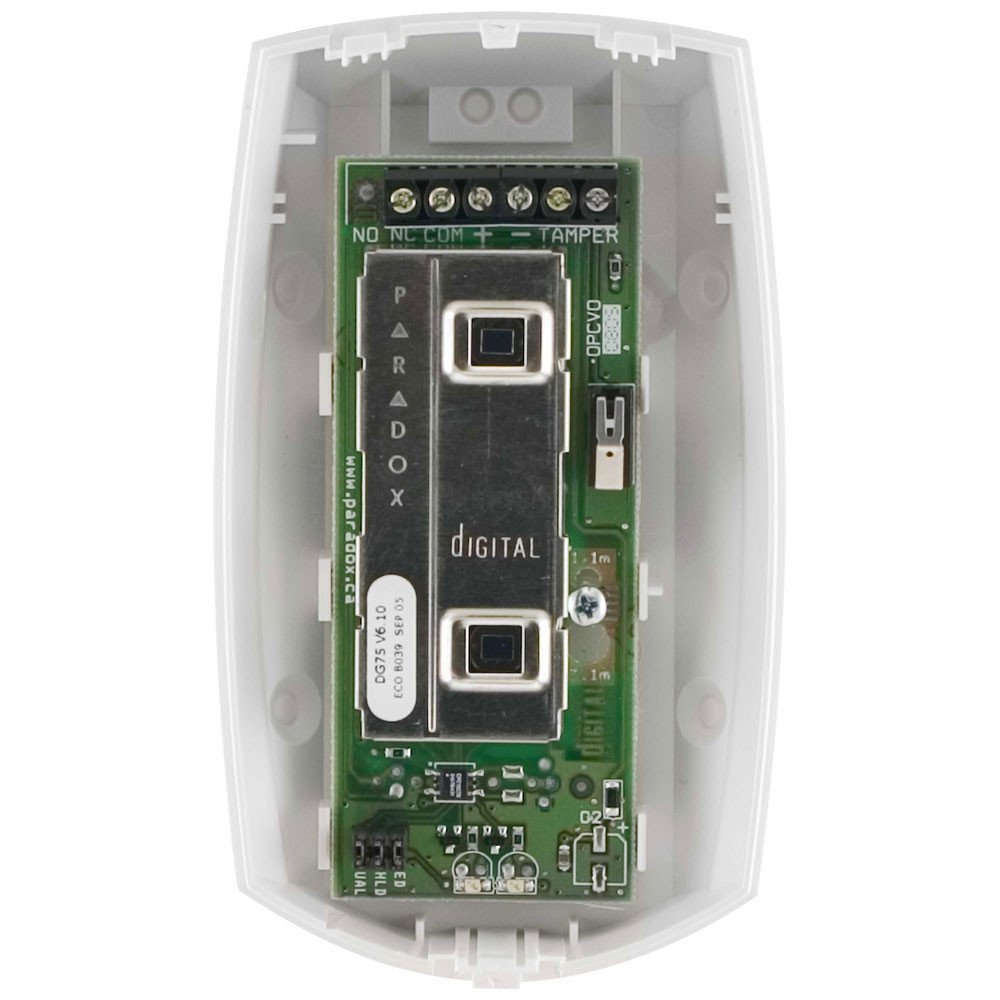 Detector de miscare dual PIR Paradox Digigard DG75+, 11x11 m, 90 grade ...