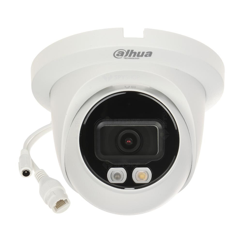 Camera supraveghere IP Dome cu iluminare duala Dahua WizSense IPC-HDW2449TM-S-IL-0280B, 4 MP, 2. ...