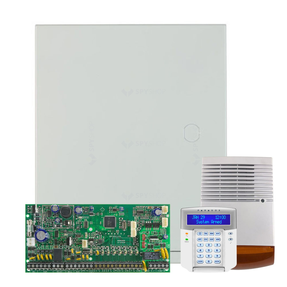 Kit alarma antiefractie Paradox Spectra SP6000+K32LCD+SL-900B, 2 ...