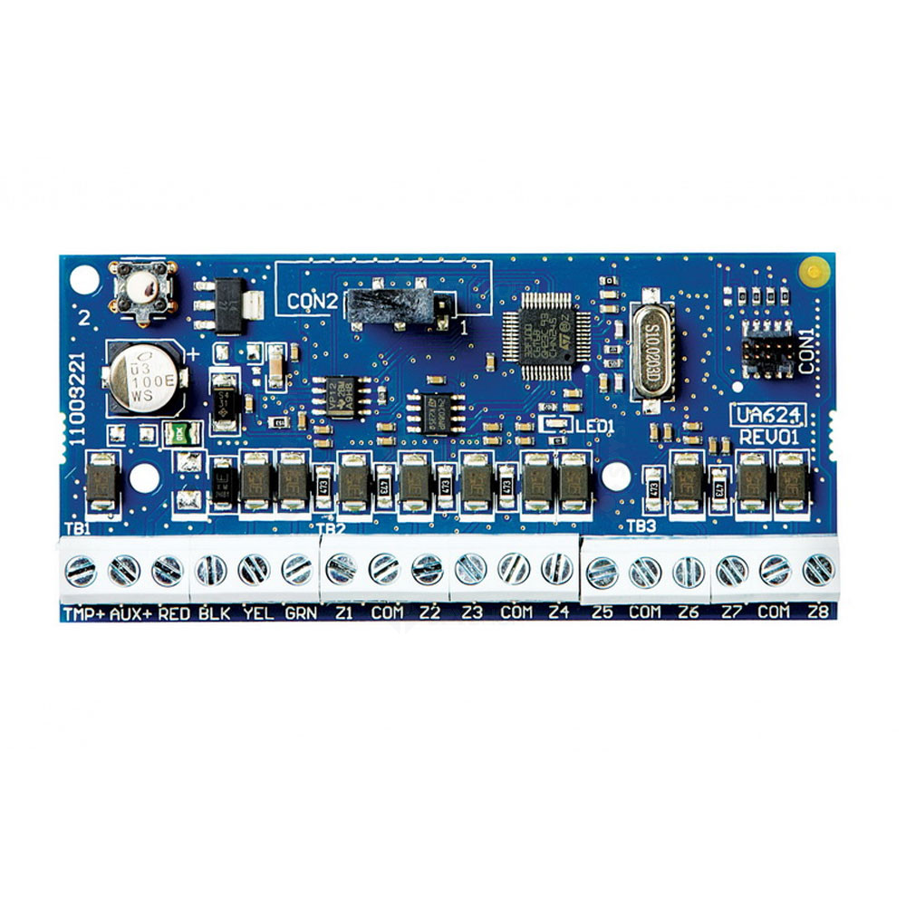 Modul de extensie 8 zone DSC PowerSeries PRO-HSM2108, seria Pro, 12 V ...