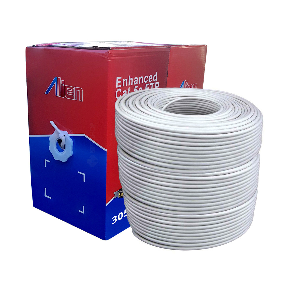 Rola cablu FTP CCA/100, Cat5e, aluminiu cuprat, 0.5 mm, 100 m - spy-shop.ro