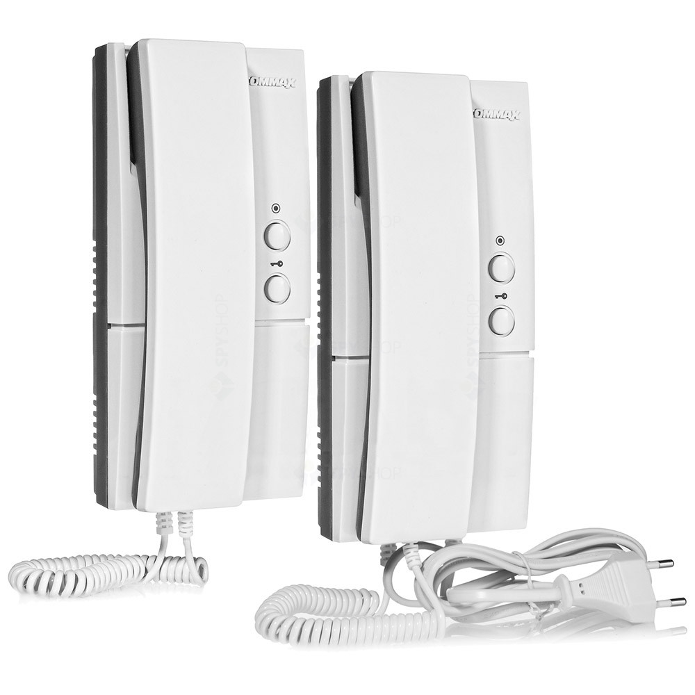 Set interfon interior Commax DP-HP01, 2 familii, 150 m - spy-shop.ro