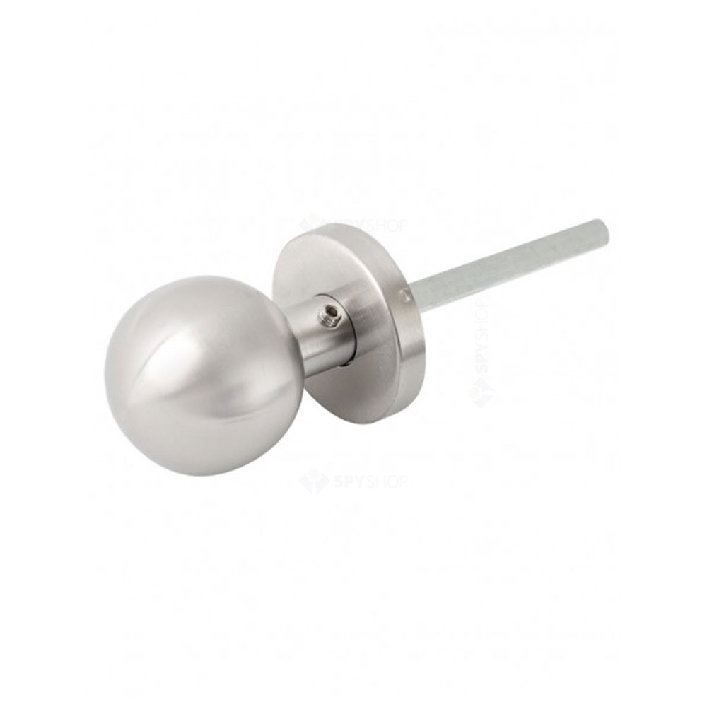 Set manere cu clanta tubulara si buton fix drept YH-D90R, inox - spy ...