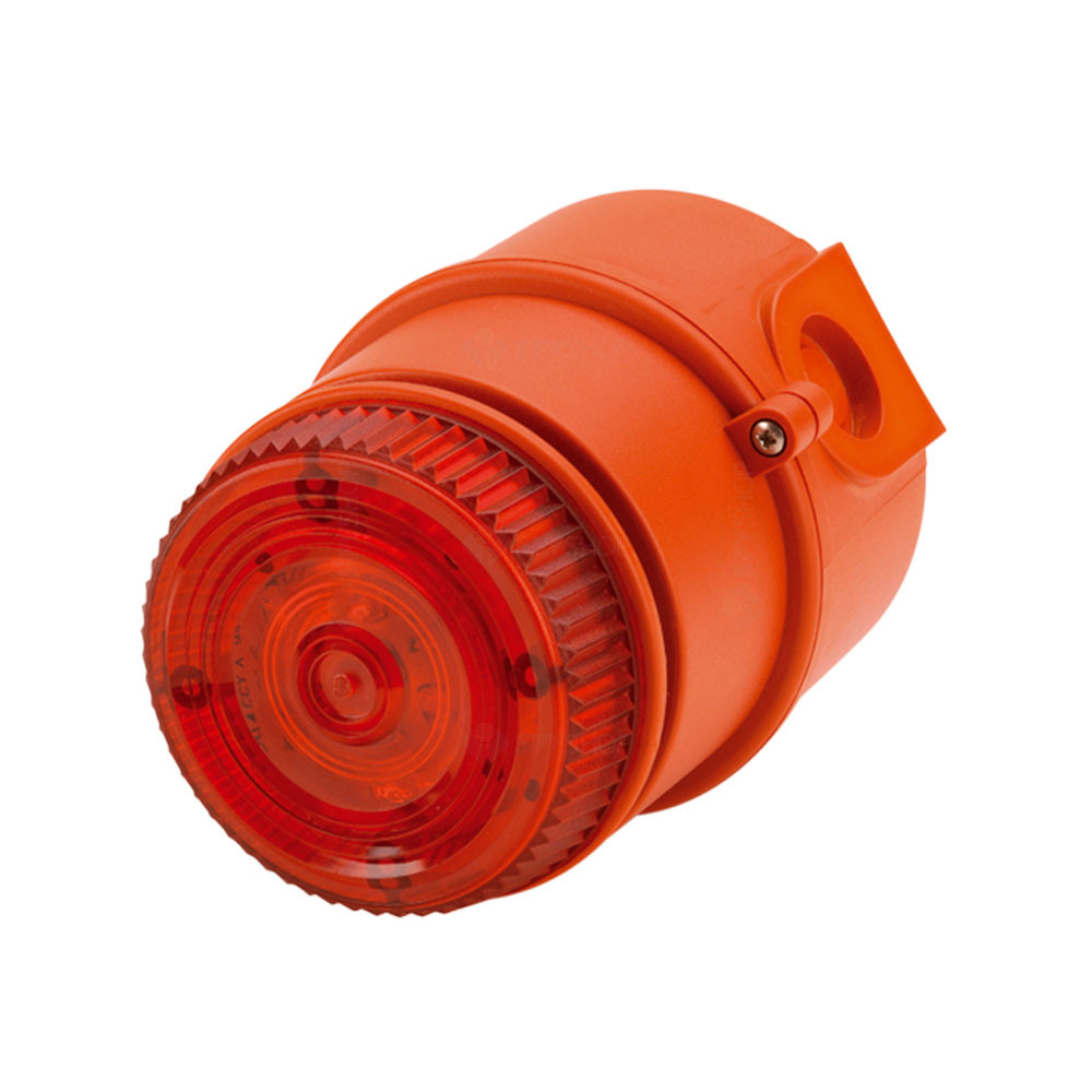Sirena incendiu exterior cu flash Vimpex IS-MC1-R/R, 100 dB, 49 tonuri ...