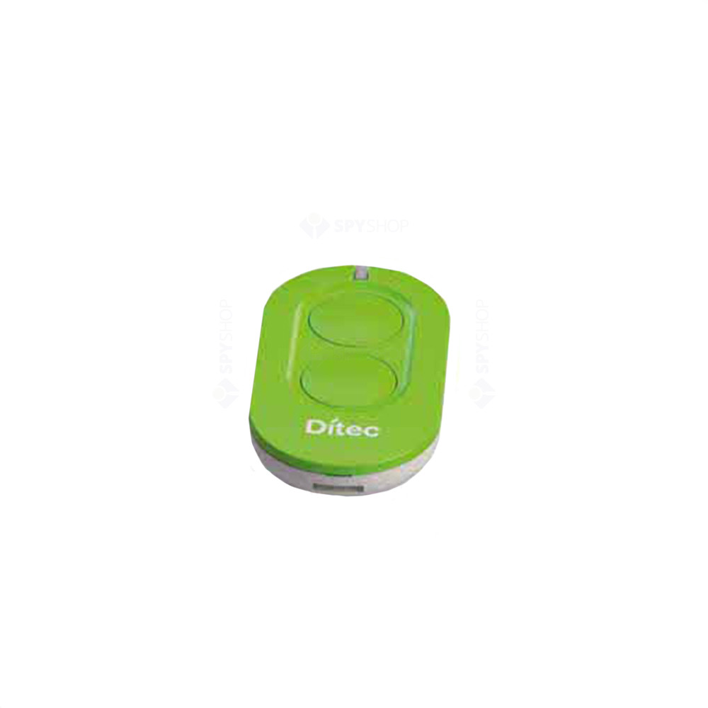 Telecomanda Ditec ZEN2G, 2 canale, 433.92 MHz, 150 m, verde - spy-shop.ro