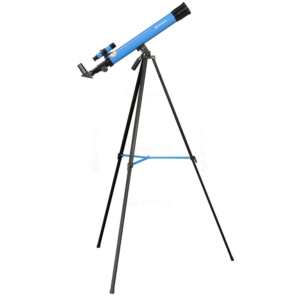 Telescop refractor Bresser Junior 45/600 AZ albastru - spy-shop.ro