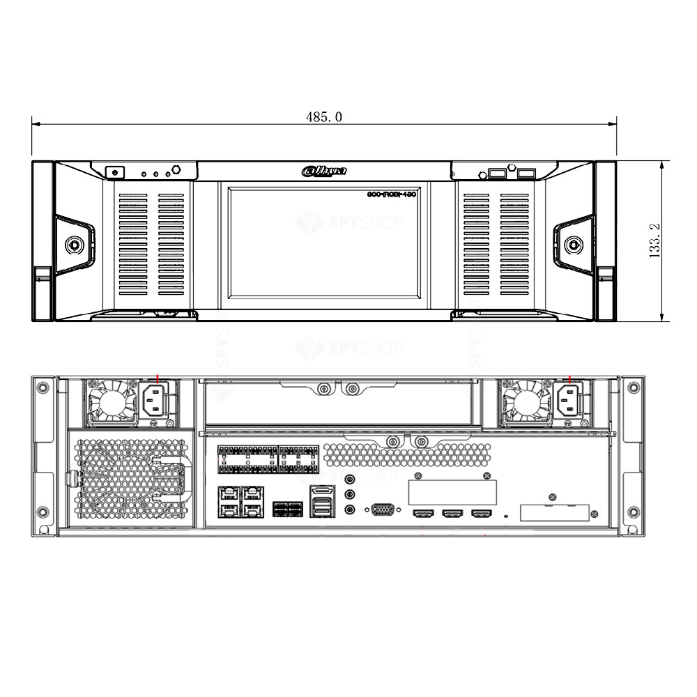 Video server smart Dahua DSS7016DR-S2, 1000 canale, recunoastere ...