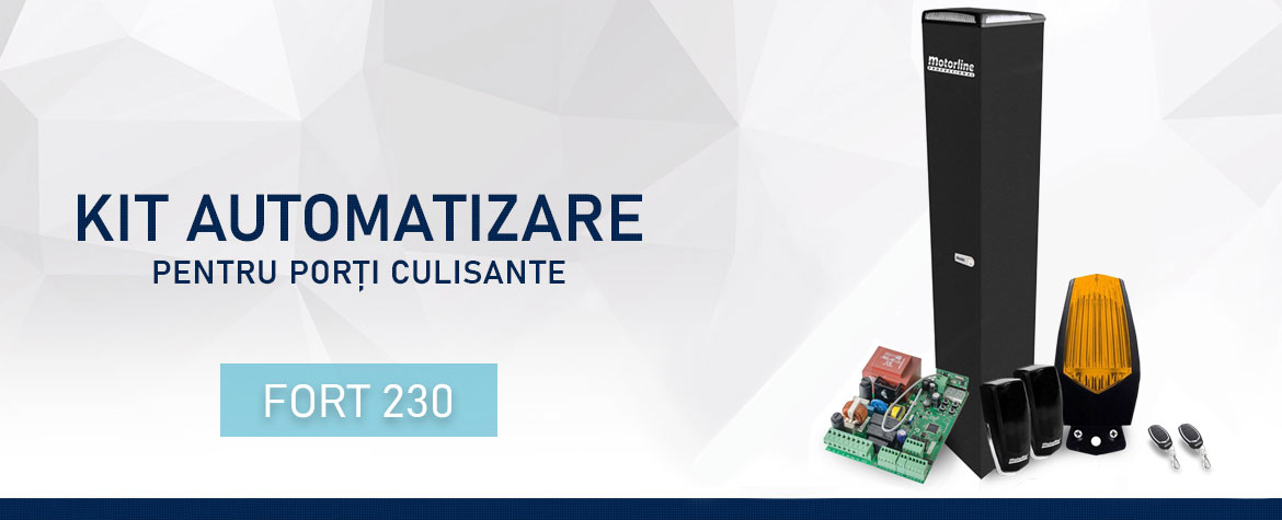 Kit automatizare porti culisante Motorline FORT 230, 400 Kg, 90 W, 230 ...